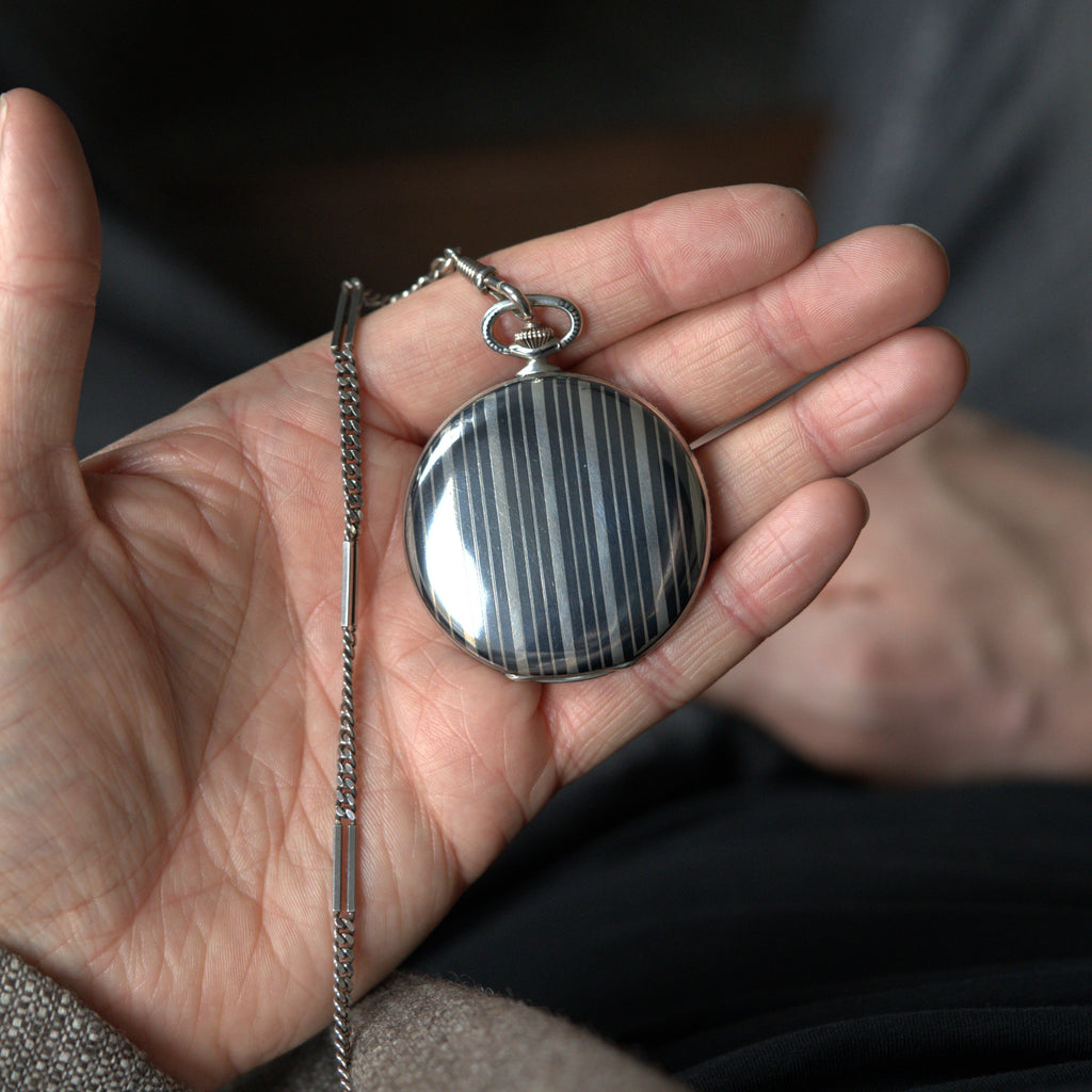 1930s Alpina "Niello" Silver Full Hunter Pocket Watch - Stunning Art D ...
