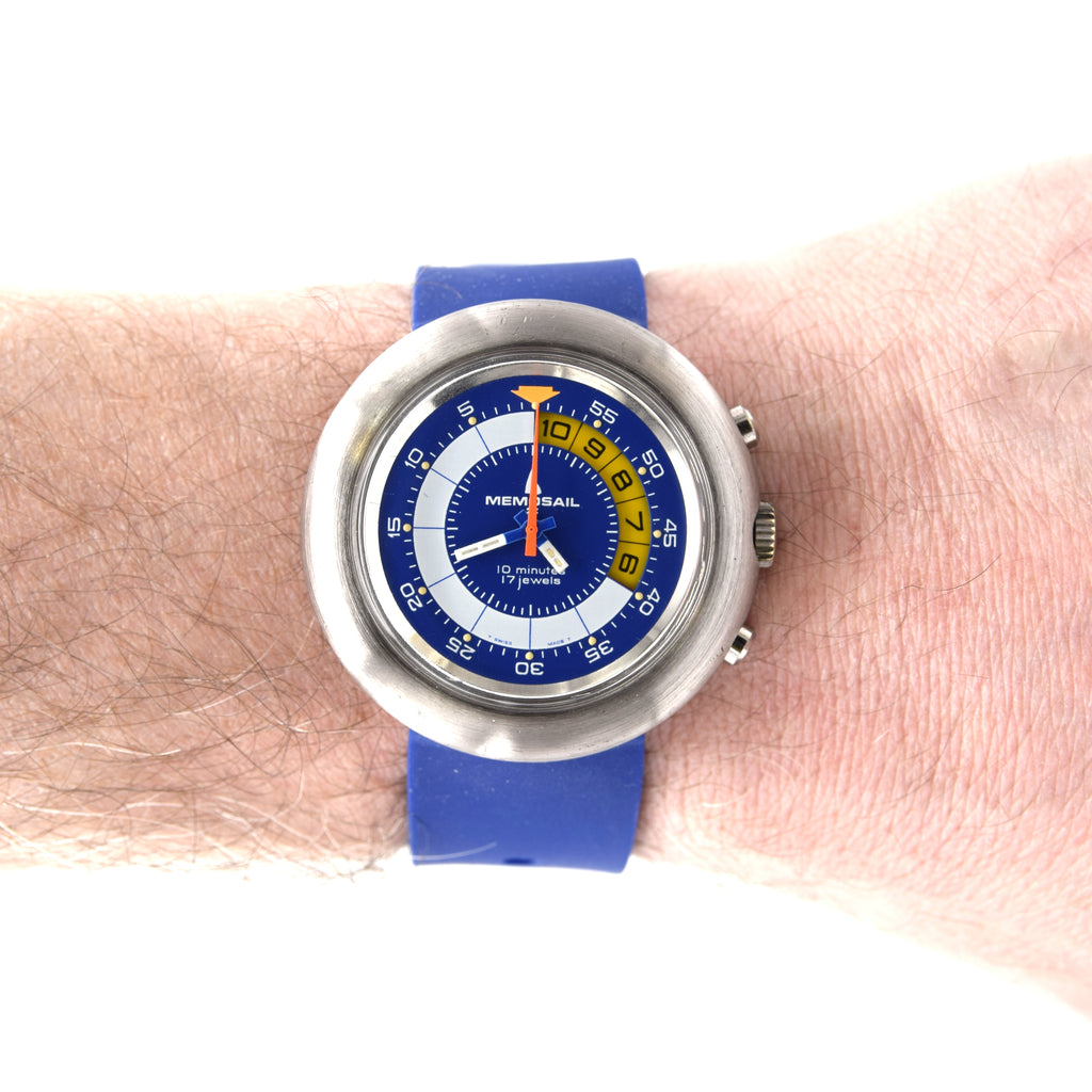 1972 Memosail Regatta Yachting Rare Watch Timer with 10 Minute Countdo ...