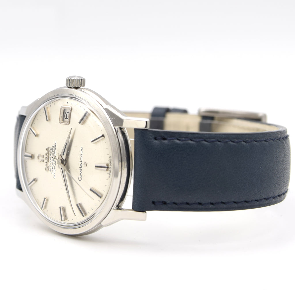 1963 Omega Sharp Constellation Date Automatic Chronometer with Dog Leg ...