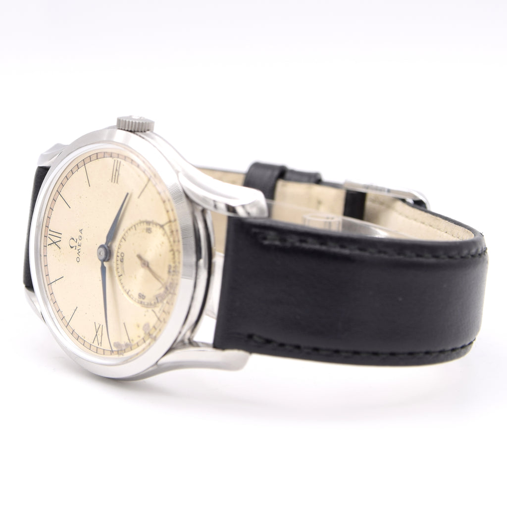 1947 Omega 36mm watch with rare lug design & original Dial Cal 30T2 Mo ...