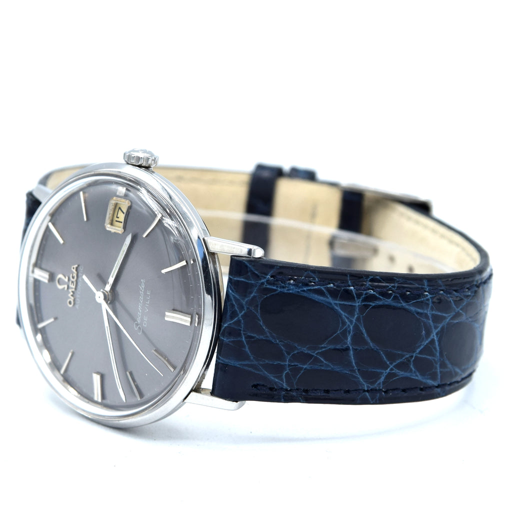 1961 Omega Seamaster date Automatic silvered Dial Model 14770 Pre ...