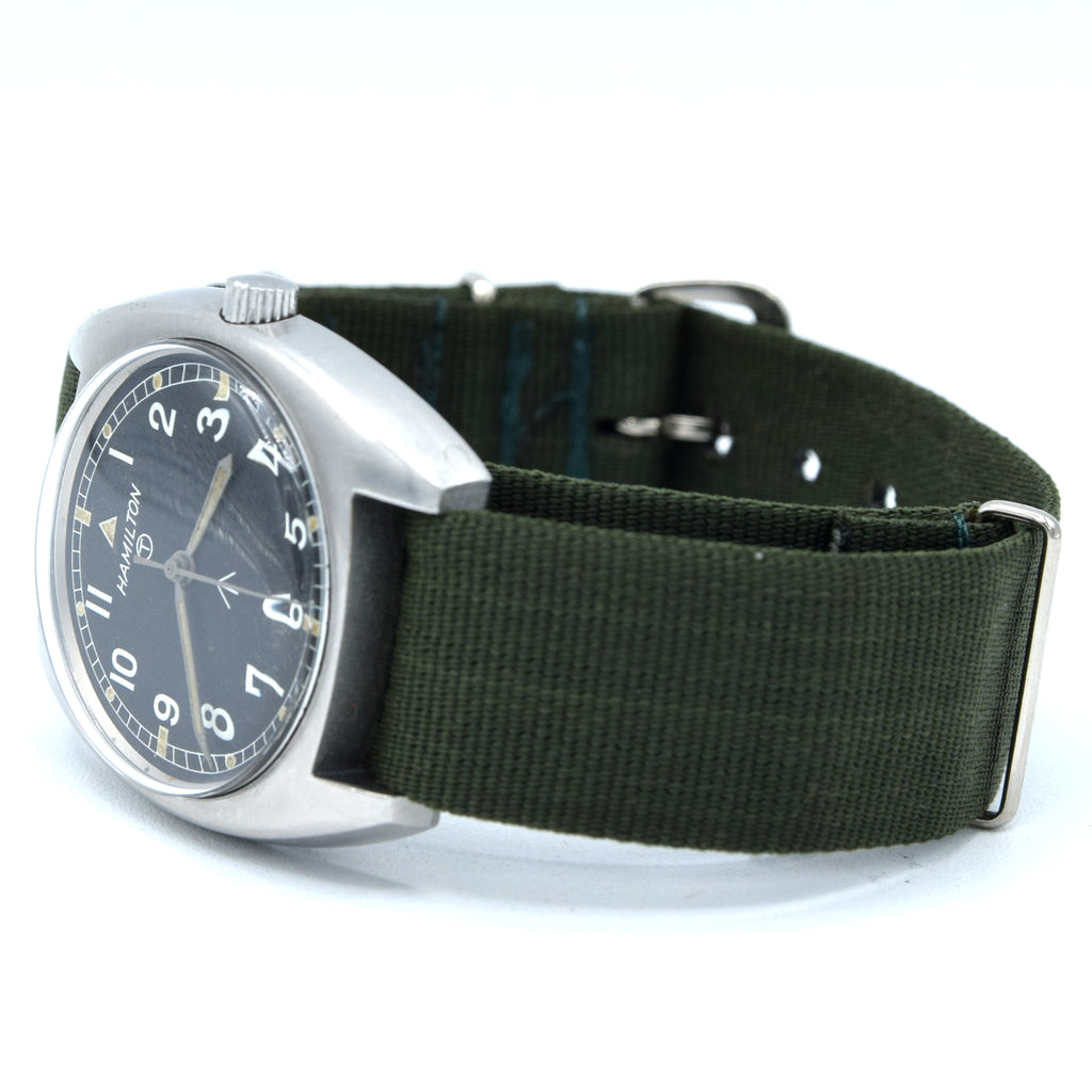 1973 Hamilton W10-6645-99 Mechanical British Military Issue Wristwatch ...