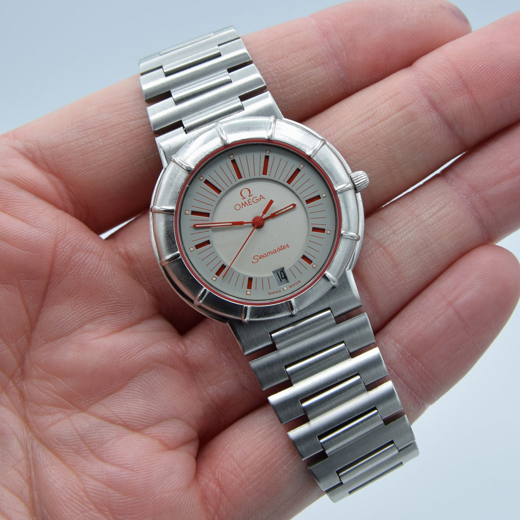 1986 Rare Omega Seamaster Dynamic II 'Spider' Quartz Date with Two Ton ...