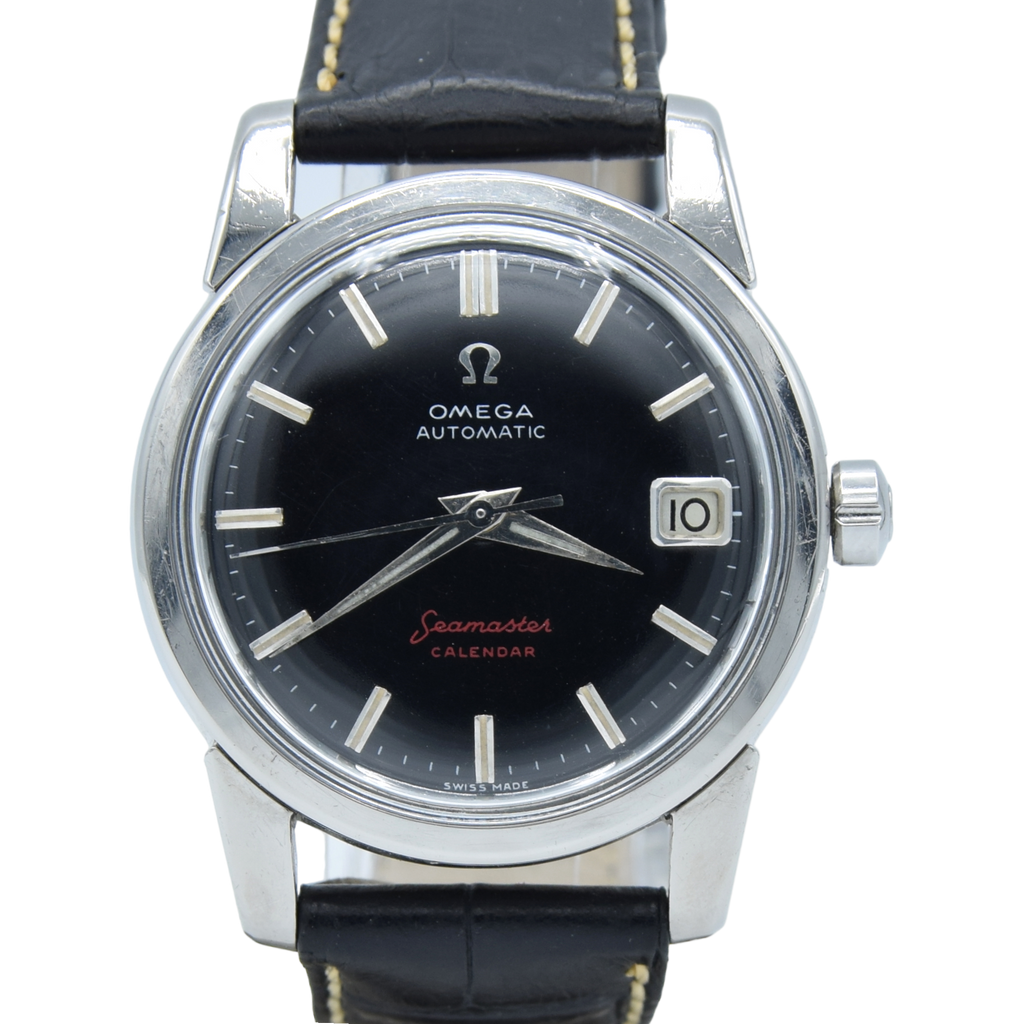 1956 Omega Seamaster Automatic Calendar Wristwatch Model 2849 with ful ...