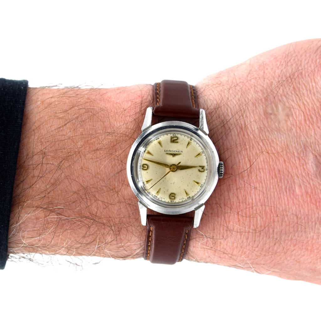 1951 Longines Manual Wind Wristwatch Model 6244 with Gorgeous Original ...
