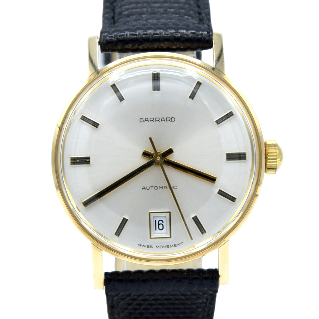 1979 Garrard Automatic Date Wristwatch in solid 9ct Gold with Original ...