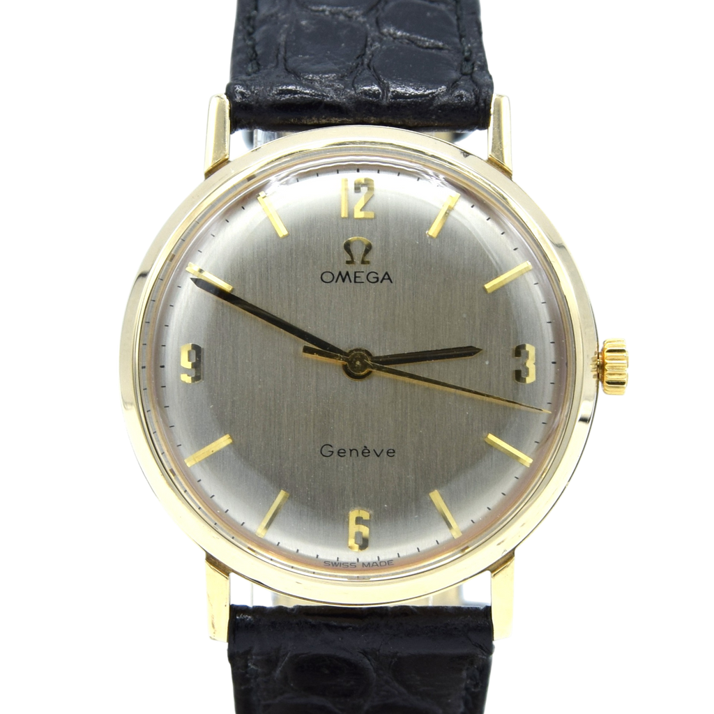 1967/68 Omega Geneve Watch in Solid 9ct Gold English Case Model 131/25 ...