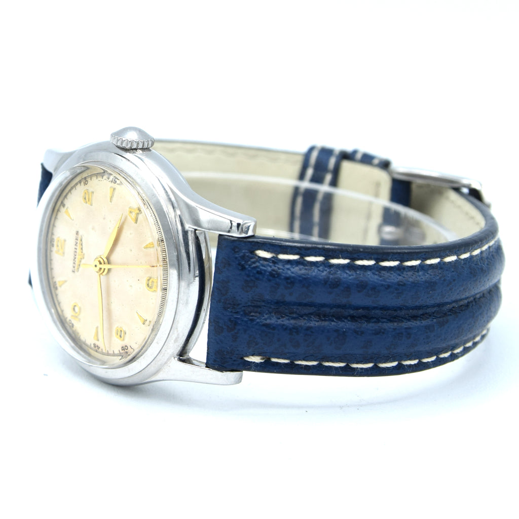 1951 Longines classic Sei Tacche Watch with Arrow and Arabic Numerals ...