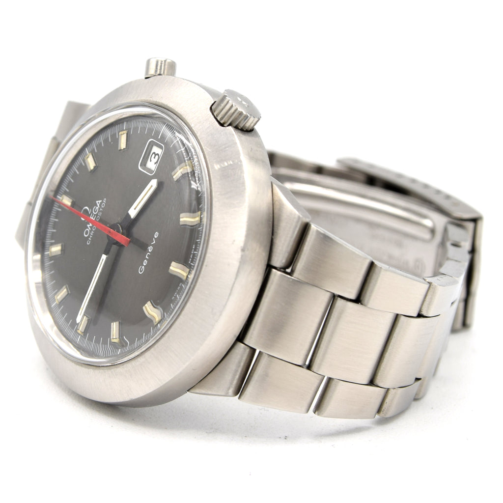 1969 Omega Rare Jumbo "Chronostop Fontana Pentatlon" Geneve with Grey ...