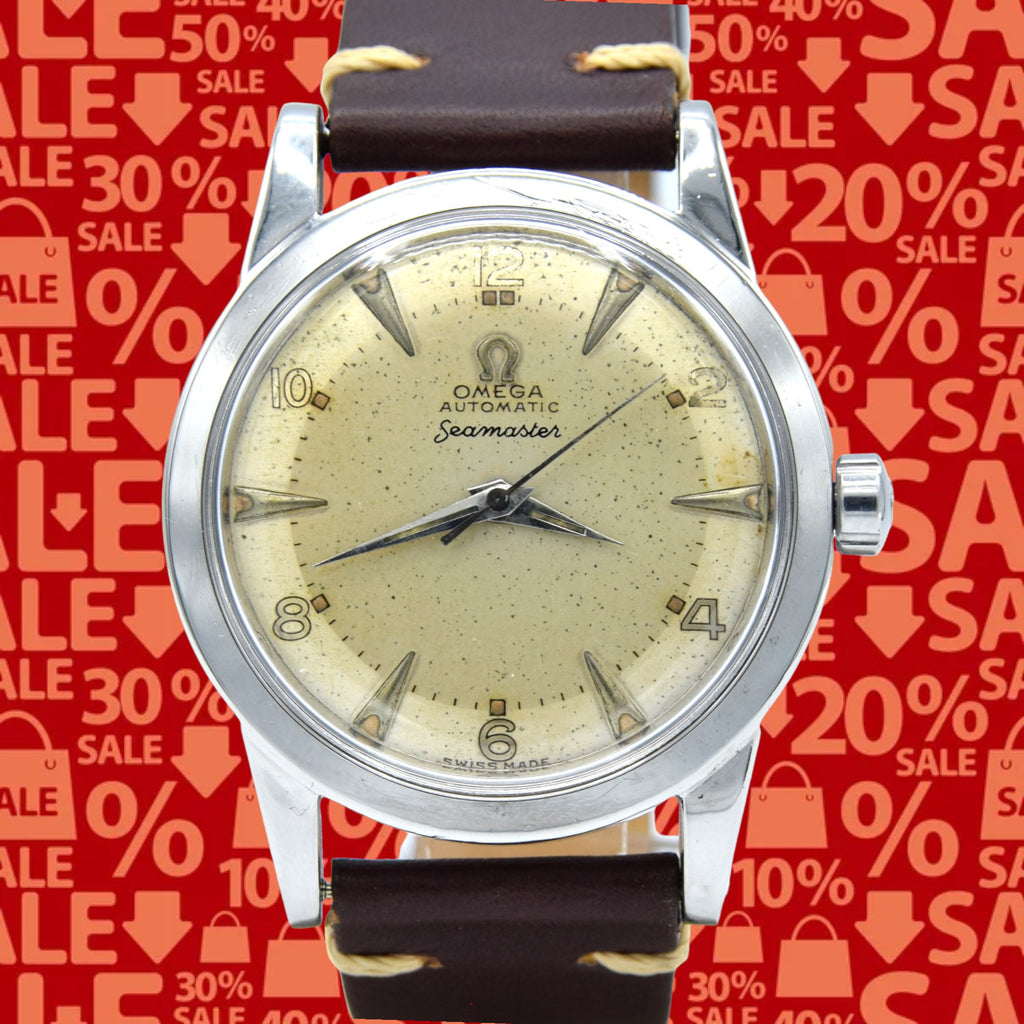 1950 Omega Seamaster Original Condition Automatic Bumper with Arabic N ...