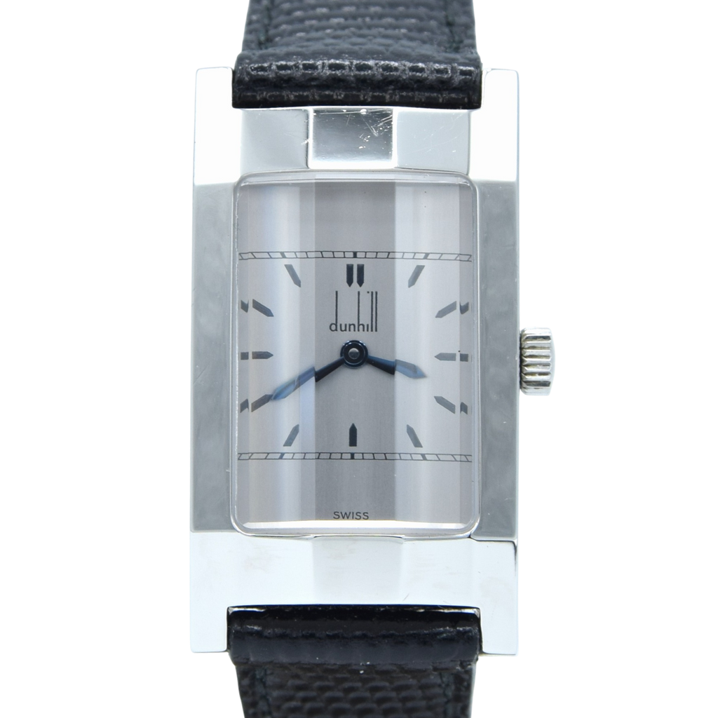 1990s Alfred Dunhill 'Facet' swiss Mechanical Wristwatch with silvered ...