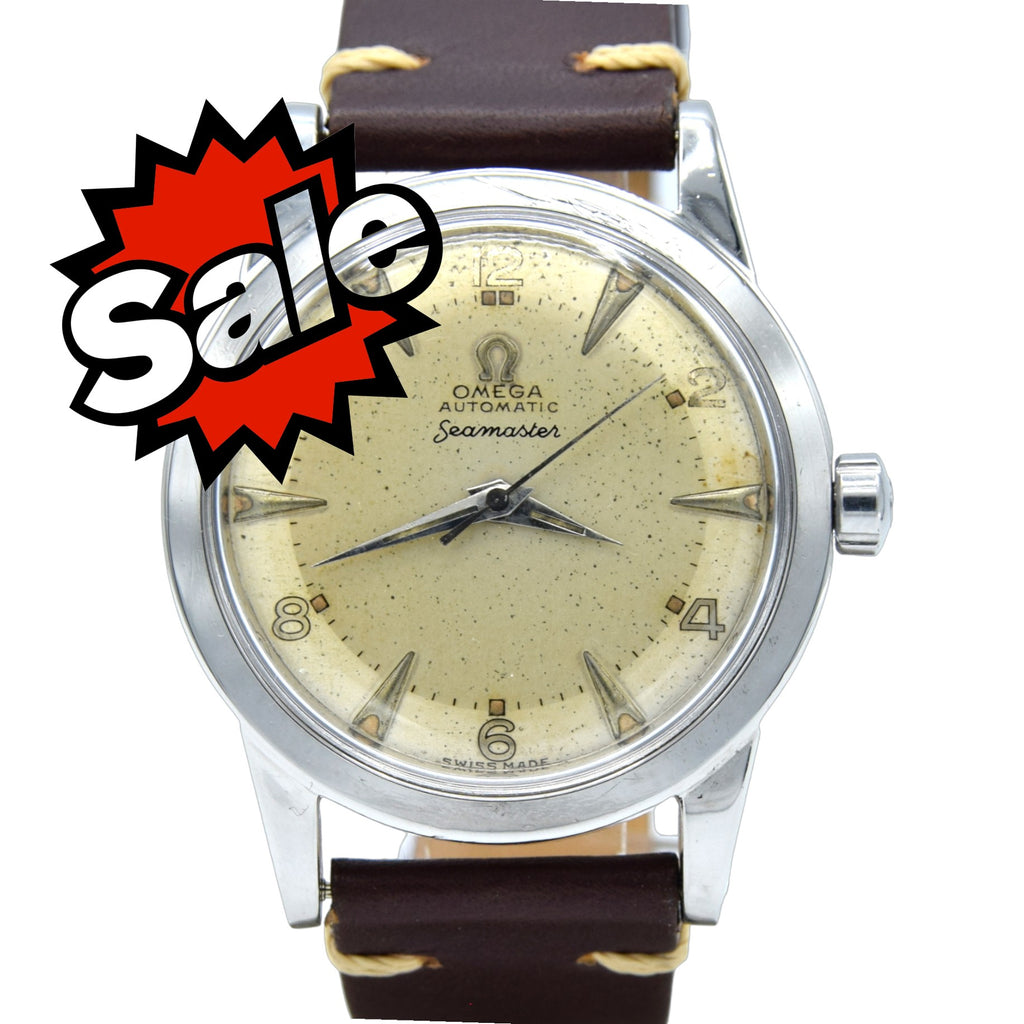 1950 Omega Seamaster Original Condition Automatic Bumper with Arabic N ...