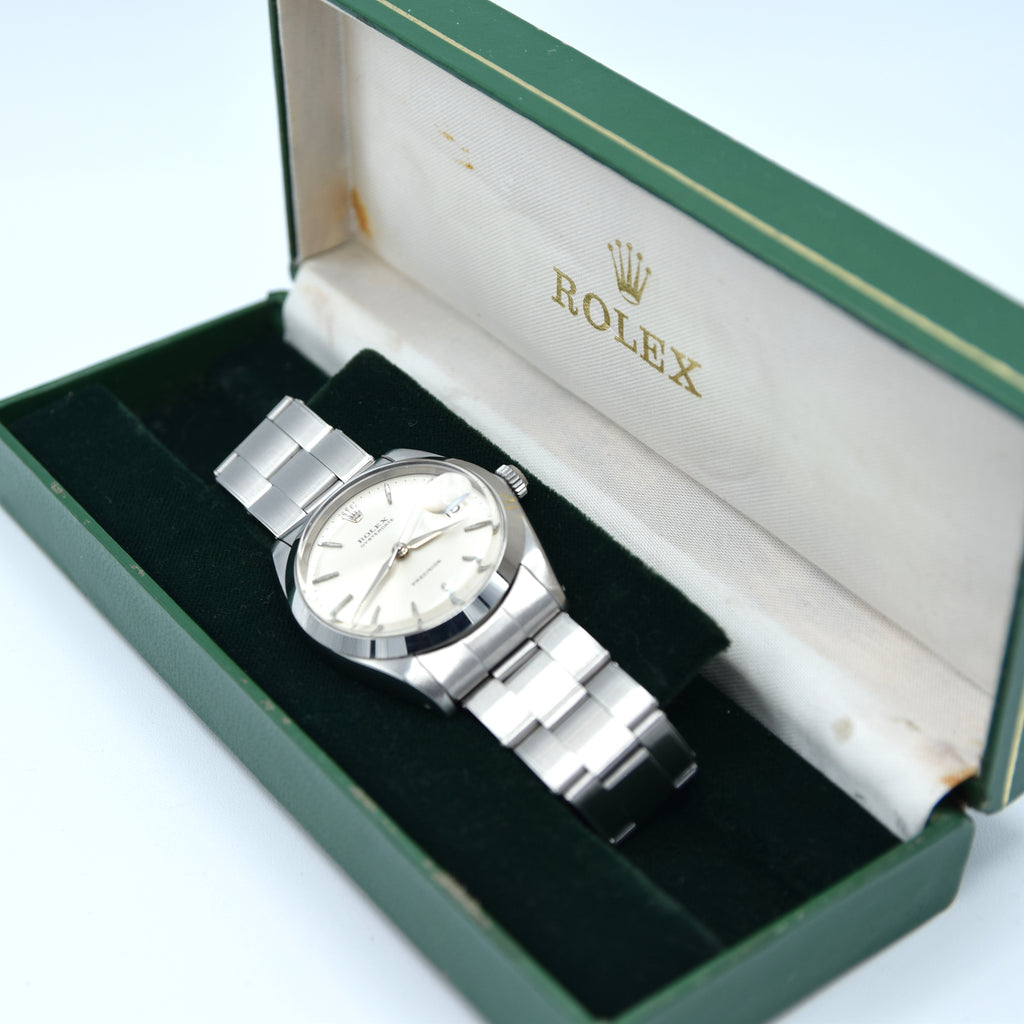1963 Rolex Oyster Date Precision Classic Model 6694 with Stunning Silv ...