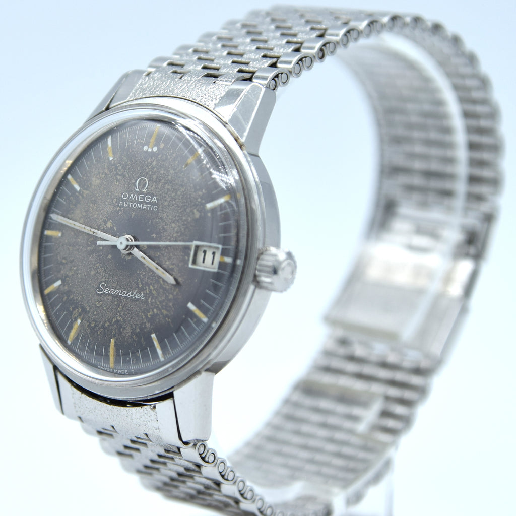 1966 Rare Omega Seamaster Automatic Date Model 166.002 with Speedmaste ...