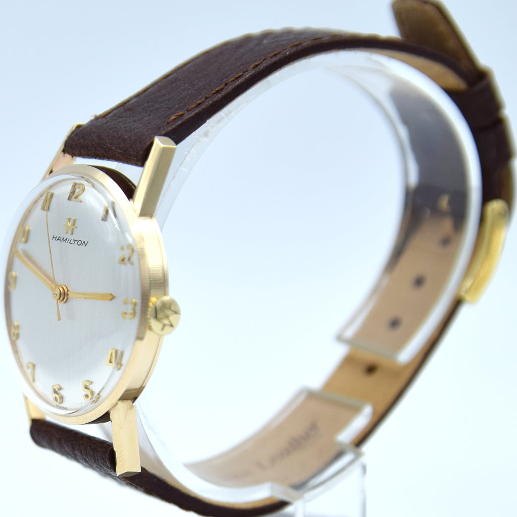 1971 Hamilton Dress Watch with Silvered Dial and Arabic Numerals in So ...