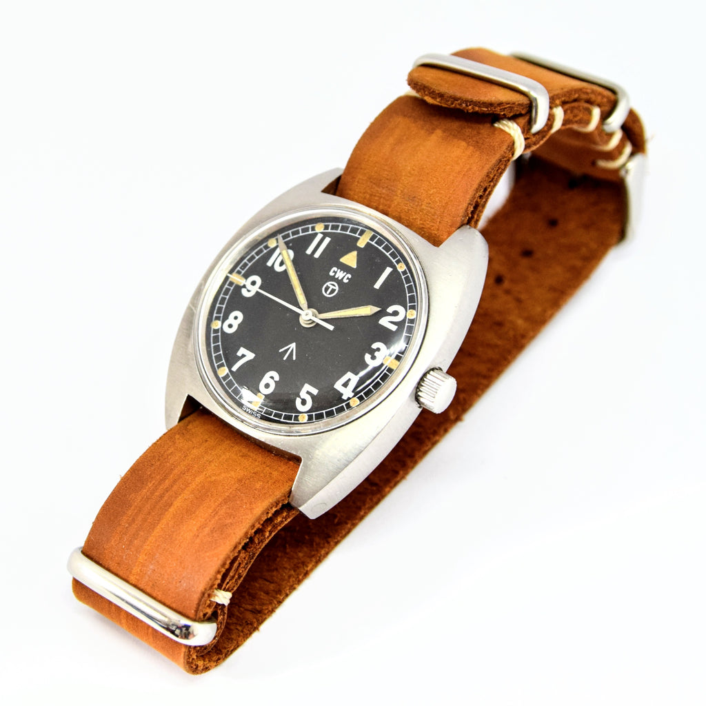 1976 CWC W10-6645-99 British Military Issue Mechanical Wristwatch with ...