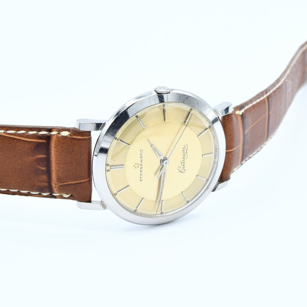 1958 Sleek Eterna-Matic Centenaire Automatic Wristwatch with Stunning ...