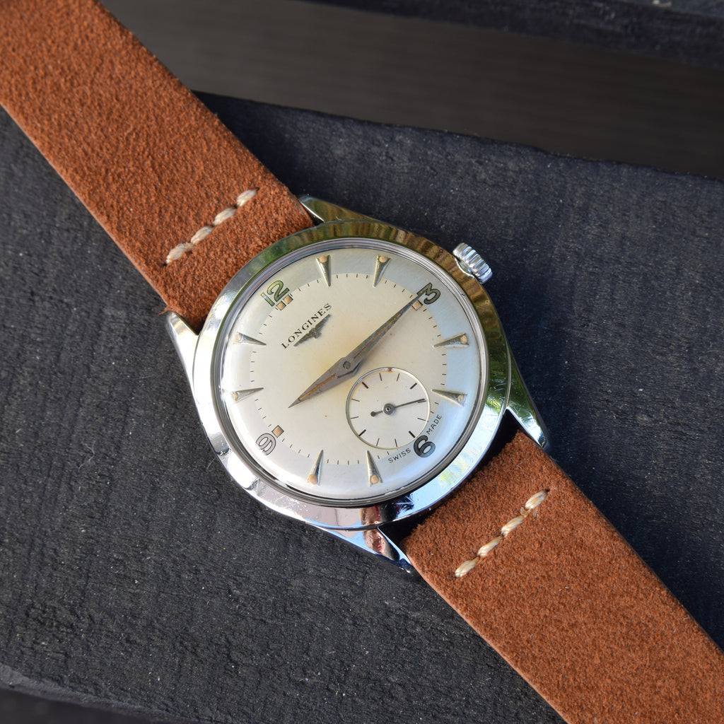 1953 Longines Manual Wind Wristwatch Model 6402 with Gorgeous Original ...