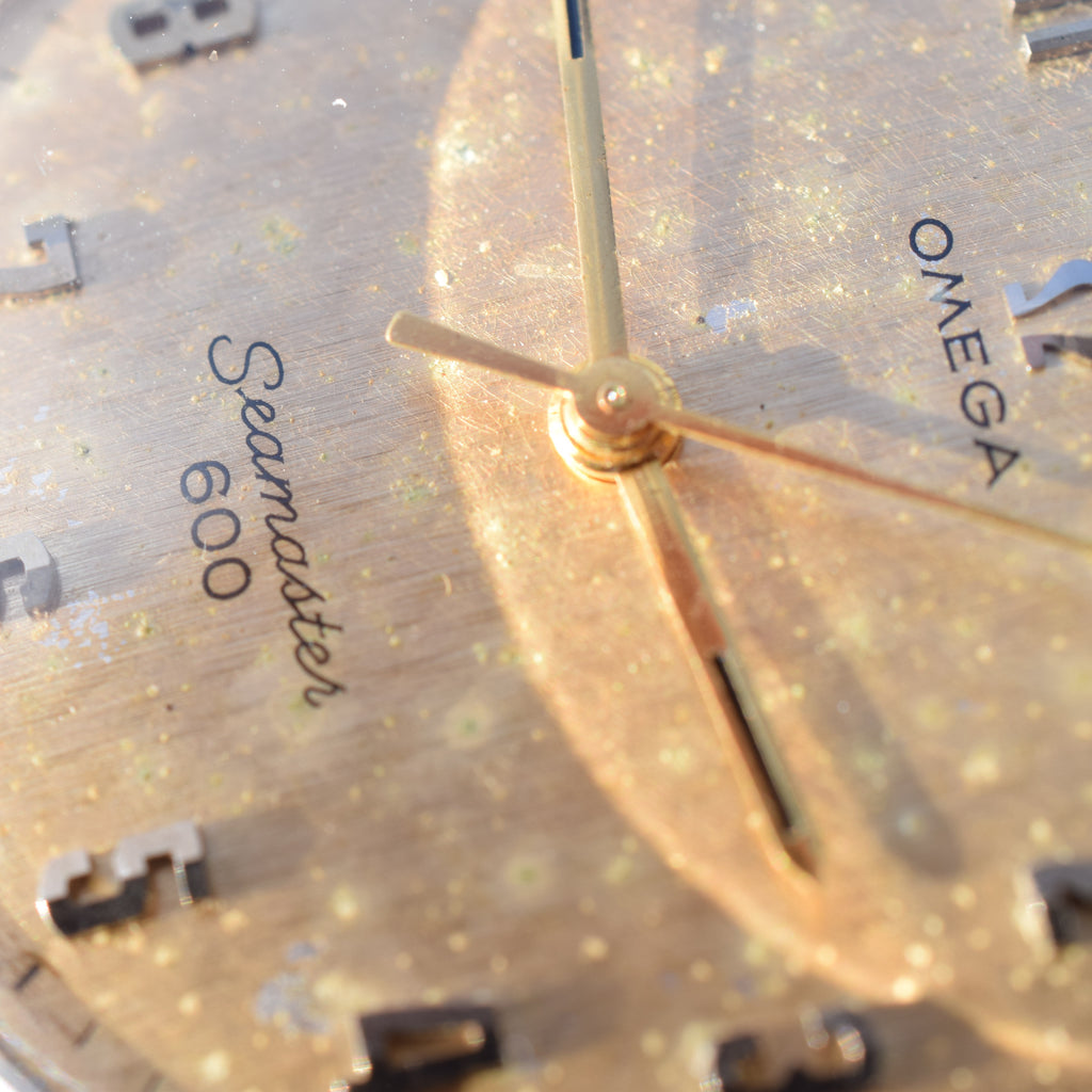 1966 Omega Seamaster 600 with Arabic Numerals and Hammered Patina Dial ...