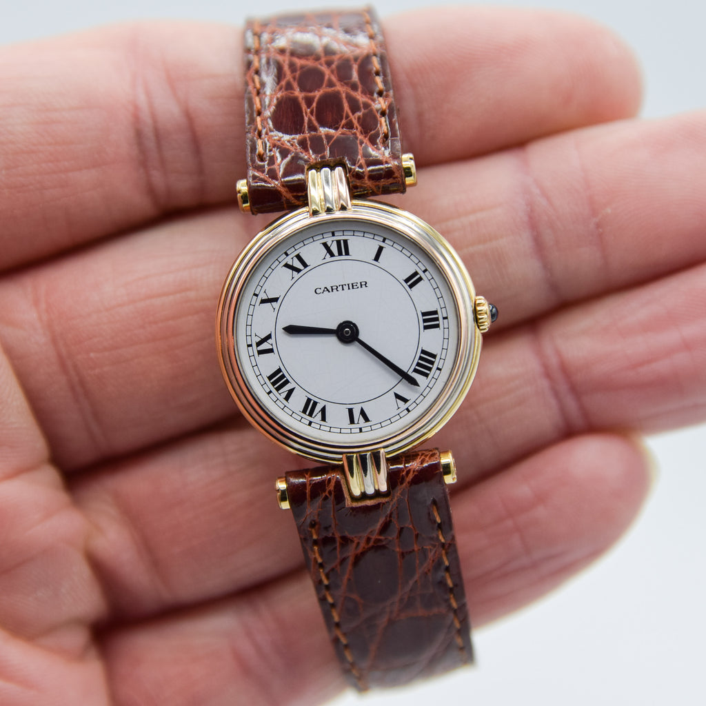 1990s Ladies Cartier Vendôme "Trinity" Tricolore Three Colour 18k Soli ...