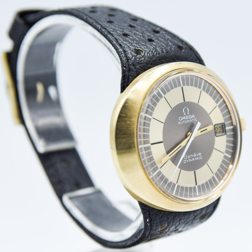 1970 Omega Geneve Dynamic Automatic Date with Gorgeous Two Tone Dial M ...