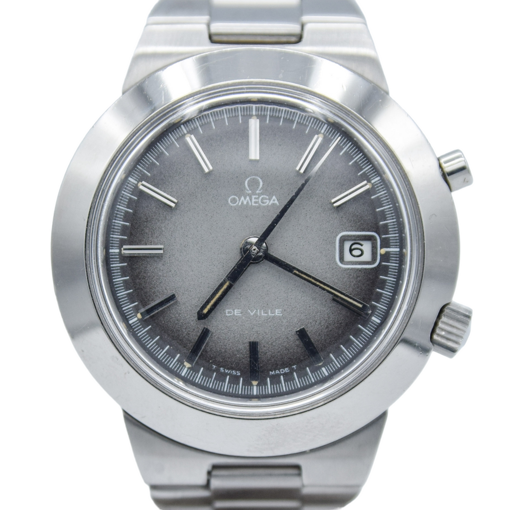 1969 Omega Rare Jumbo De Ville Chronostop with Grey Fume Dial Model 14 ...