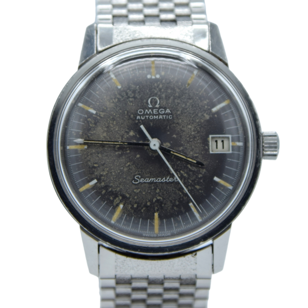 1966 Rare Omega Seamaster Automatic Date Model 166.002 with Speedmaste ...